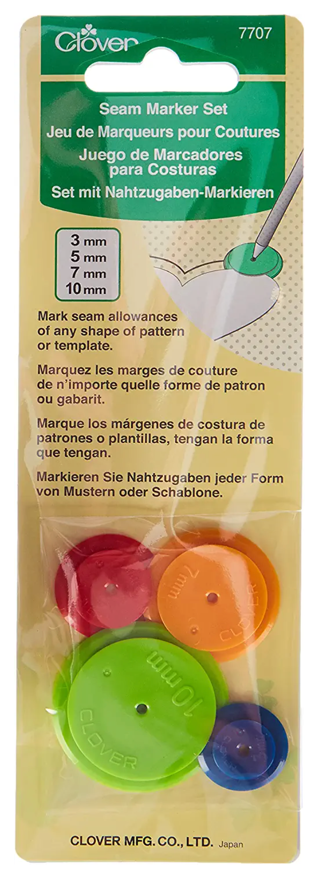 Clover 7707 Seam Marker Set - Lye Nai Shiong