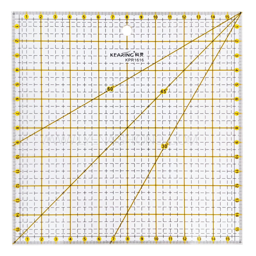 Metric Patchwork Ruler (16cm x 16cm) – Lye Nai Shiong